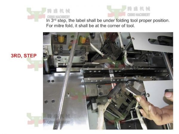 Label cutting and folding machine operation install guide - Chino Machinery