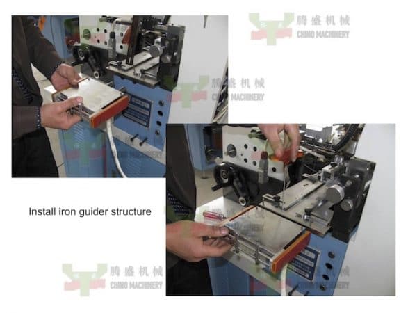Label cutting and folding machine operation install guide - Chino Machinery